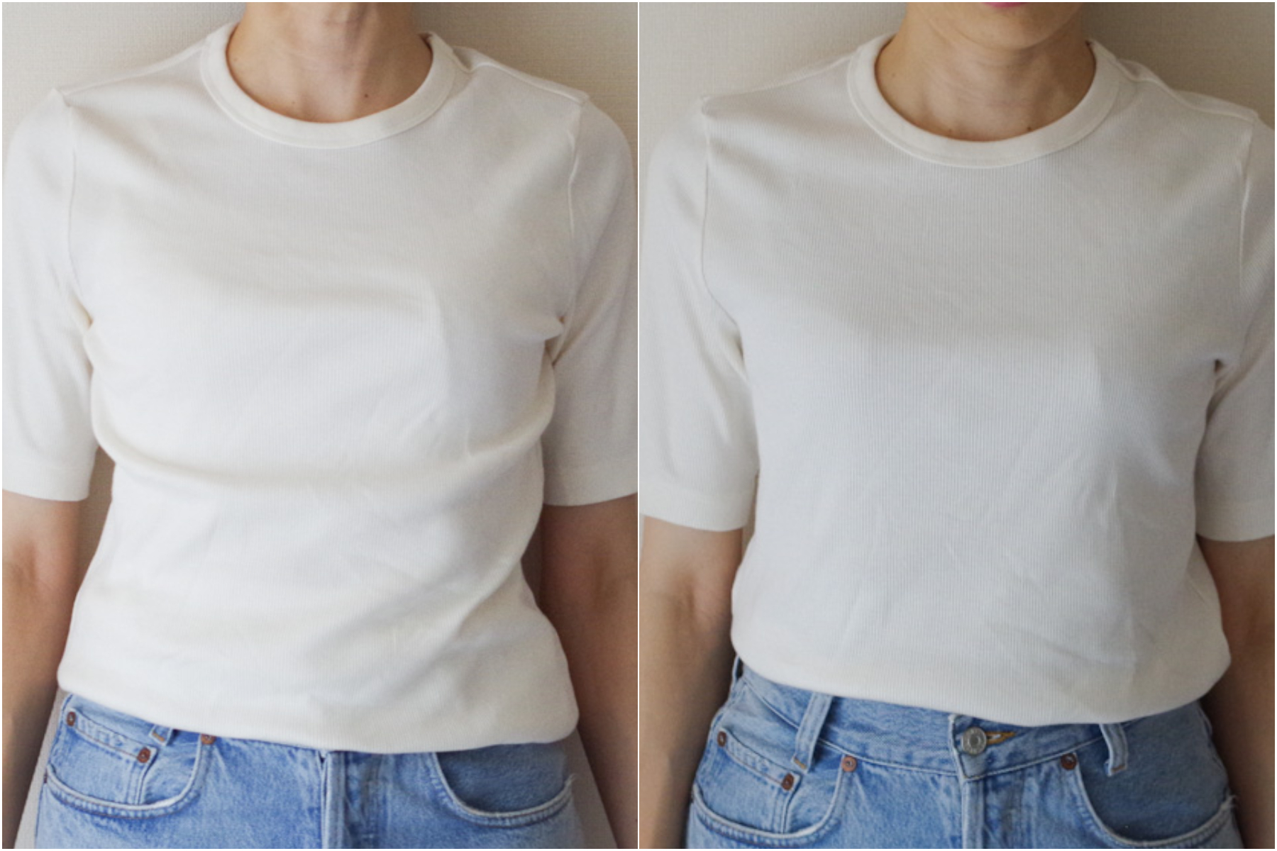 透けにくいのはどっち？【ユニクロ】2023年最新「優秀インナー」比較レビュー – 文／桐生奈奈子 | Lifestyle | anan Beauty+