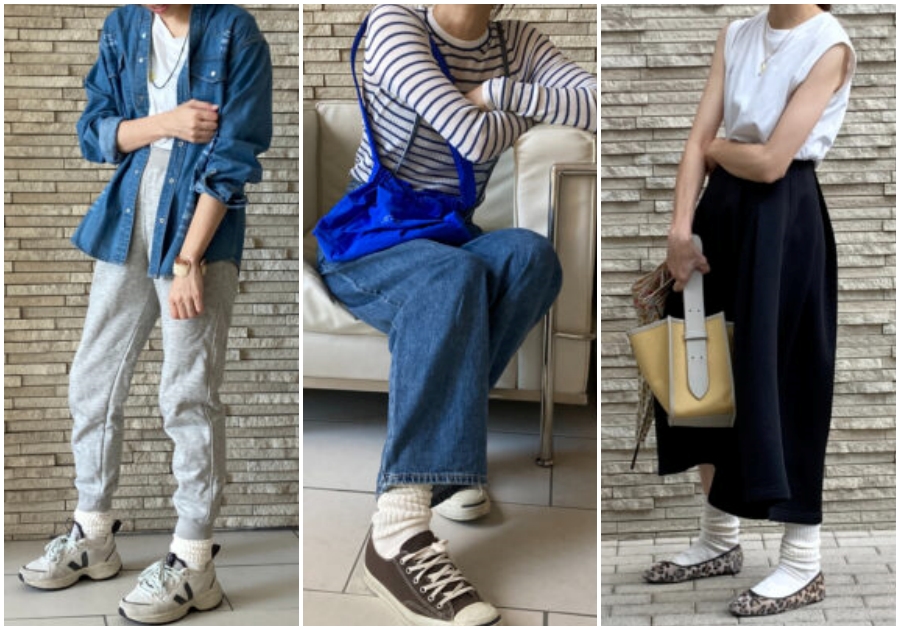 大人世代も使えます！【ユニクロ】SNSで話題の「ルーズソックス」垢抜け着回しコーデ – 文／桐生奈奈子 | Lifestyle | anan Beauty+